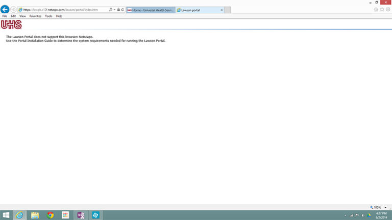 Employee Self Service Log In Help - UHS